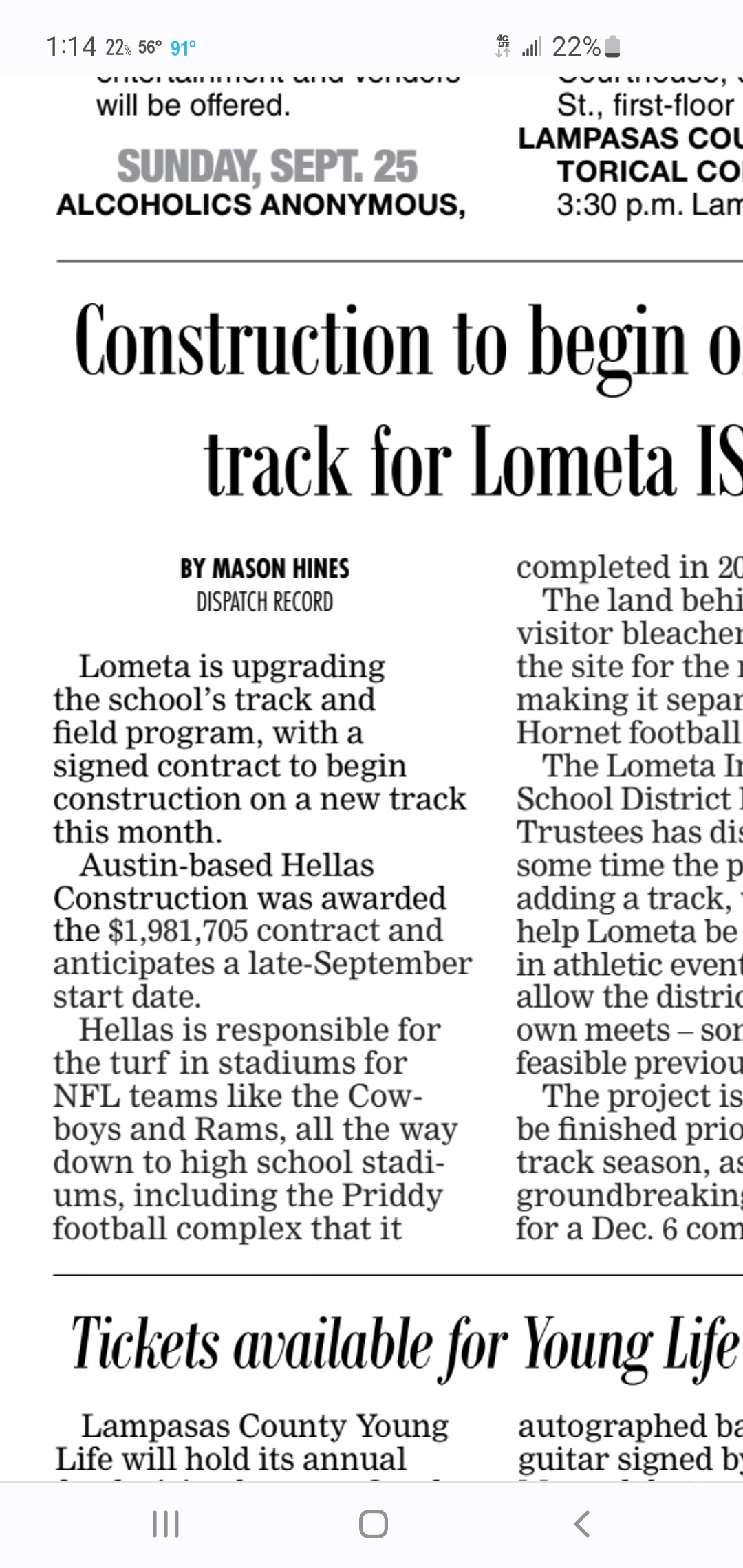 Lometa School District To Waste Nearly $2 Million On New Track ...