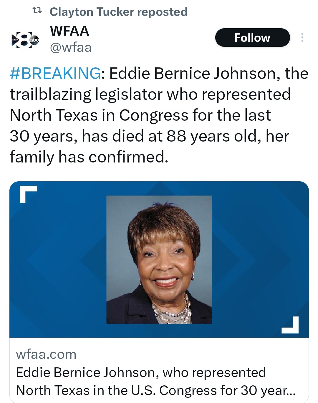 Never Heard Of Eddie Bernice Johnson Before Today. But I’m Glad She’s ...
